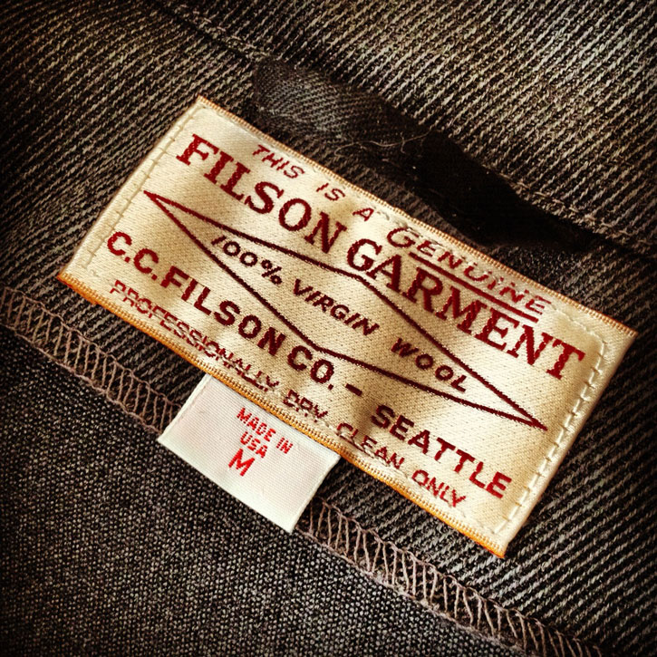 Filson Garment Label | The Filson Report
